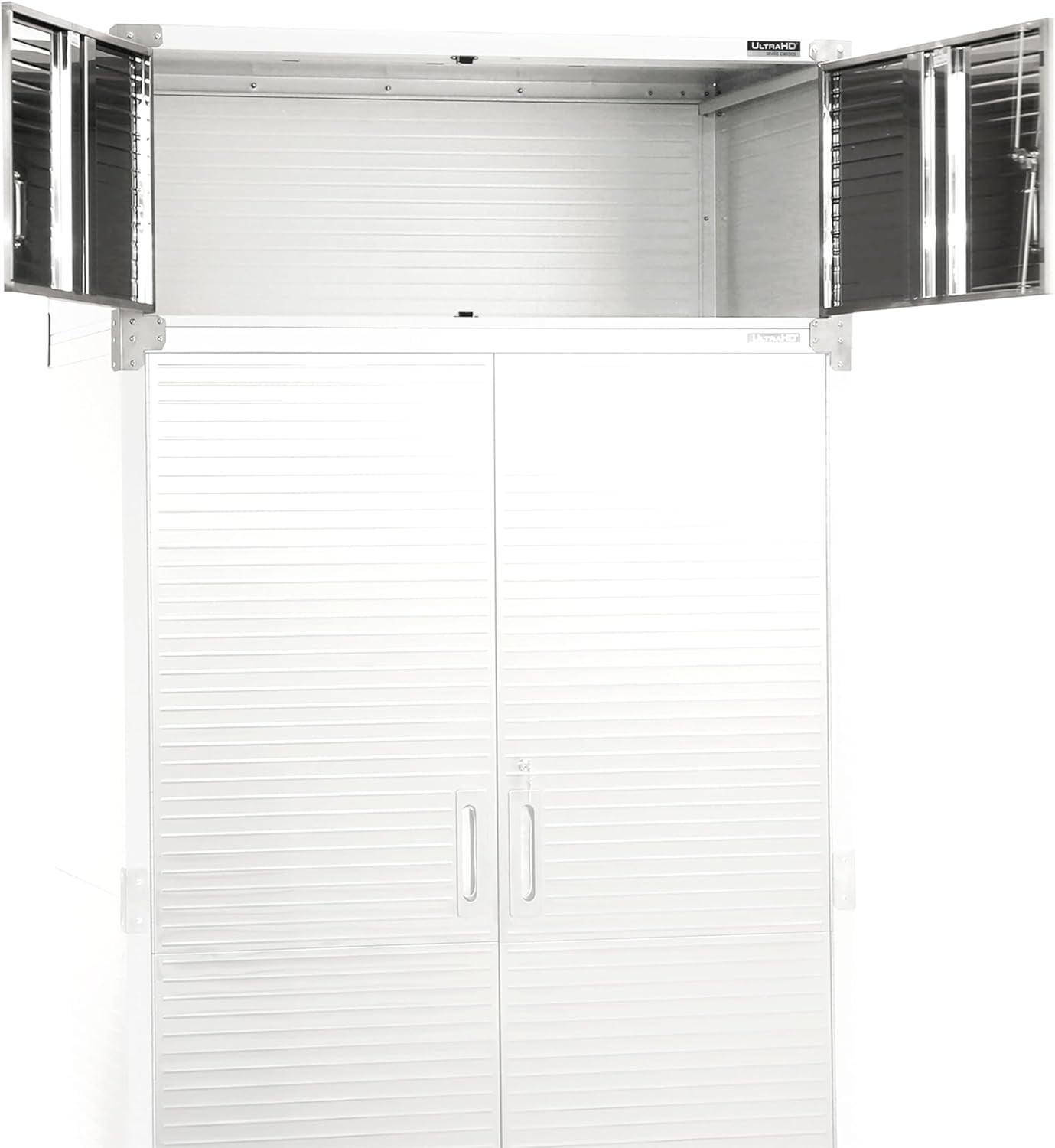 UltraHD Heavy Duty Mega Solid Steel Metal 2-Door Lockable Stacker Wall ...