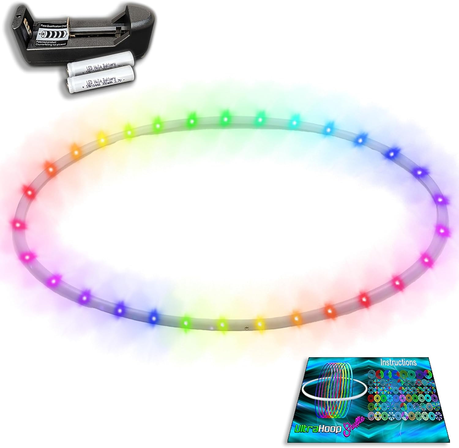 UltraHoop LED Hoop - 30 Smart Auto Color Changing LED Lights - Walmart.com