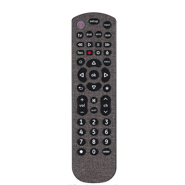 UltraPro 4-Device Universal Remote Control, Soft Touch, Gray, 46195 ...