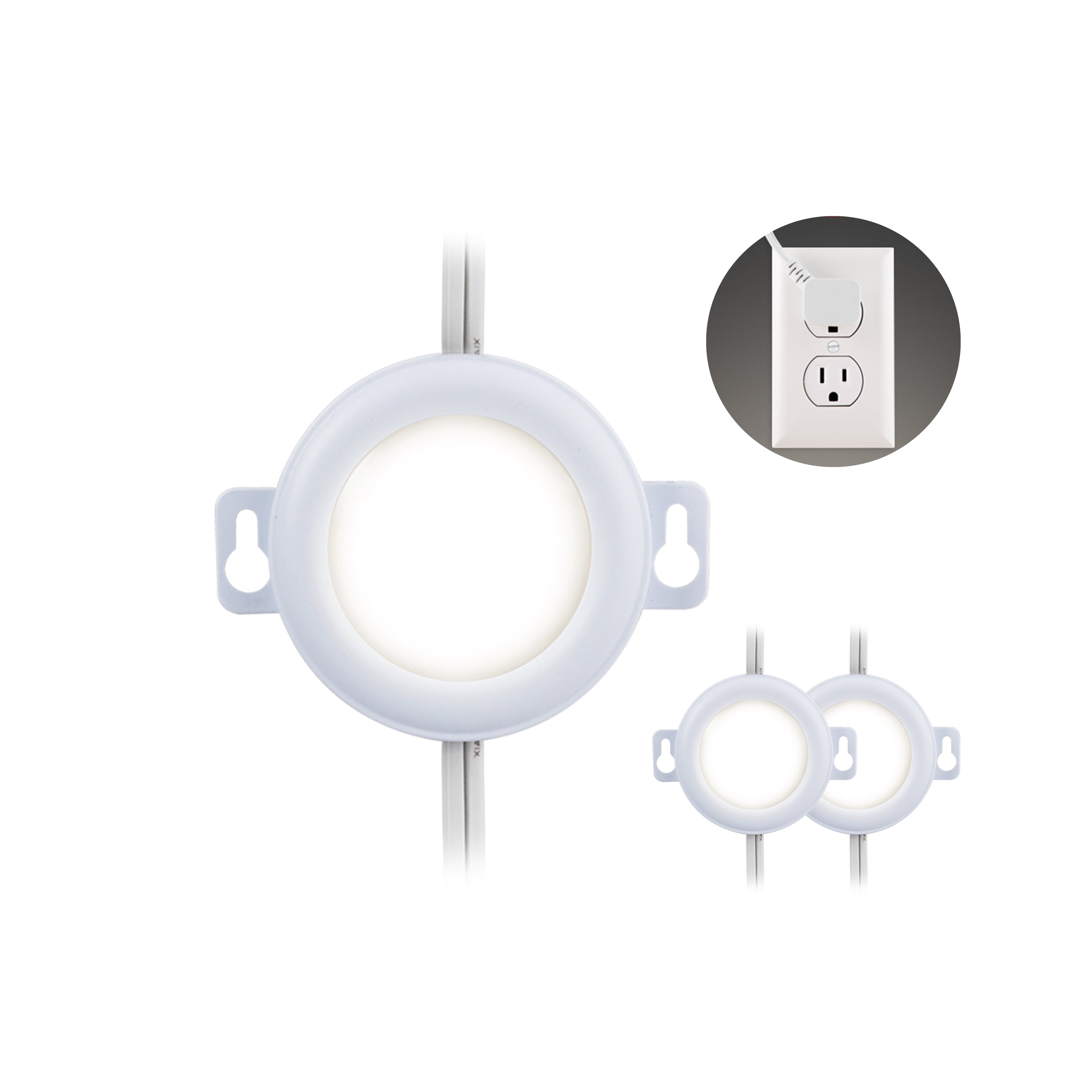UltraPro Basic LED Puck Lights, 3pk - Walmart.com