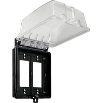 ENERLITES Weatherproof Bubble Cover for GFCI Outlet Receptacle, 2-Gang ...