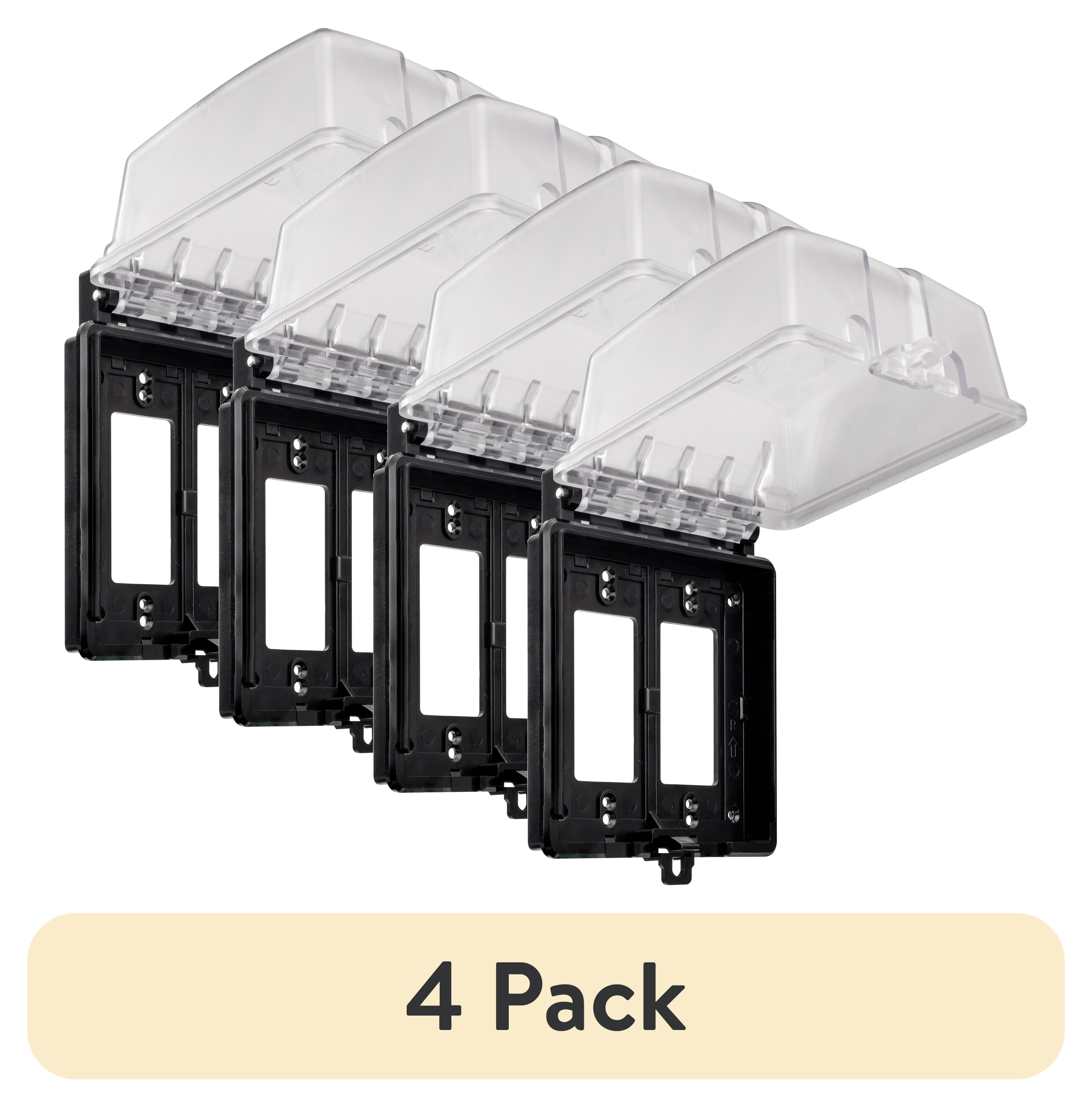 (4 pack) UltraPro Outdoor Electrical Outlet Cover, 2 Gang, 6.56 in ...