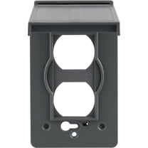 ENERLITES Weatherproof Bubble Cover for GFCI Outlet Receptacle, 2-Gang ...