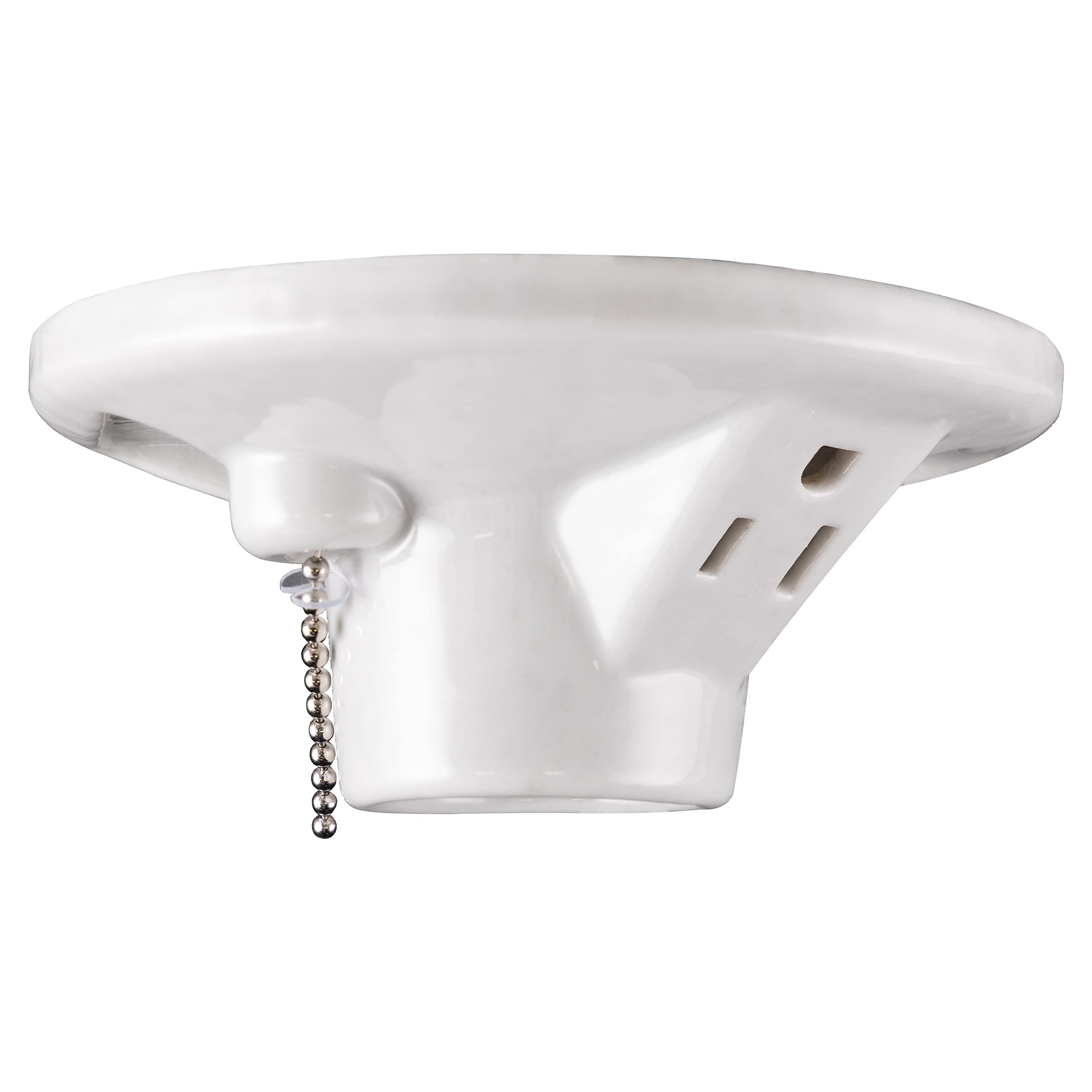 UltraPro Porcelain Light Socket with Outlet and Pull Chain Light ...