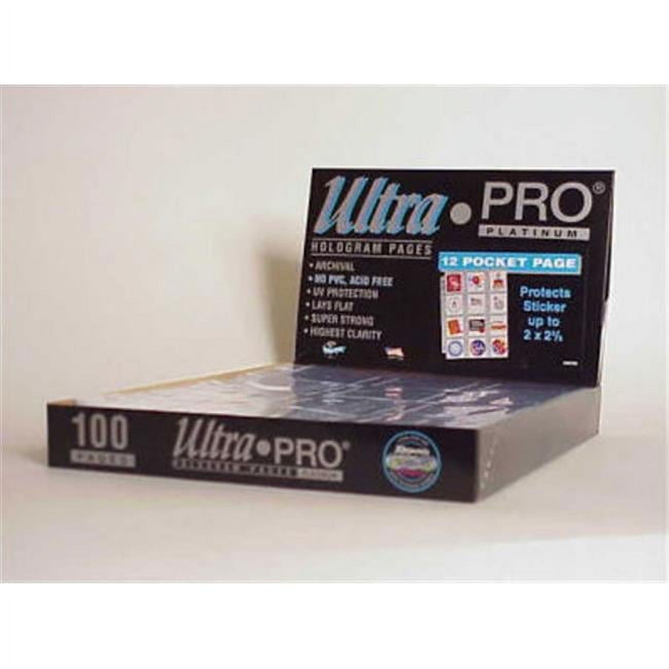UltraPro UltraPro 12 Pocket for Stickers- max 2 1-4 x 2 .50 Pages ...