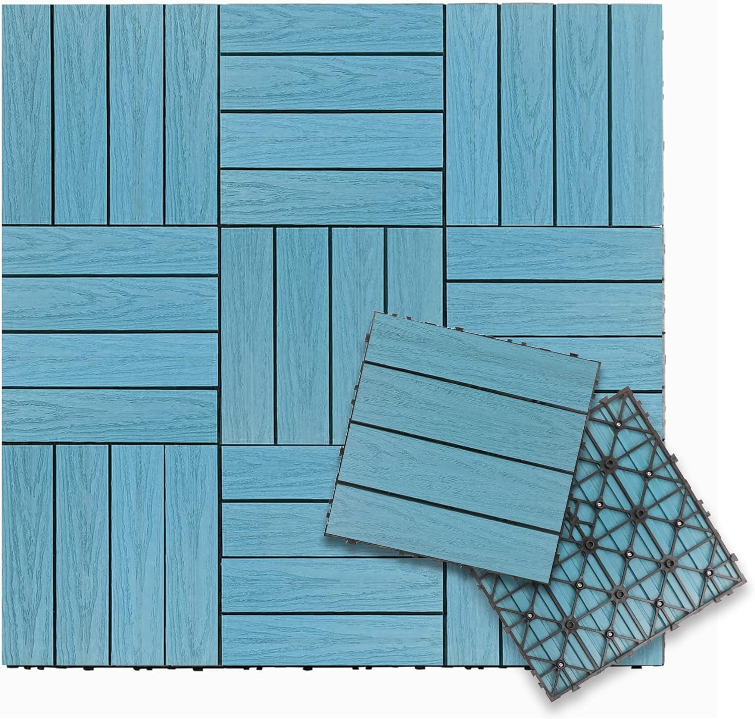 UltraShield Naturale 1 ft. x 1 ft. Quick Deck Outdoor Composite Deck ...