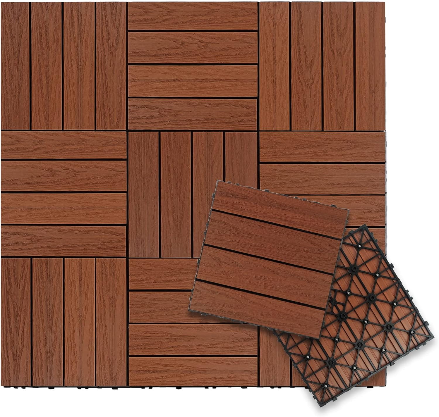 UltraShield Naturale 1 ft. x 1 ft. Quick Deck Outdoor Composite Deck ...
