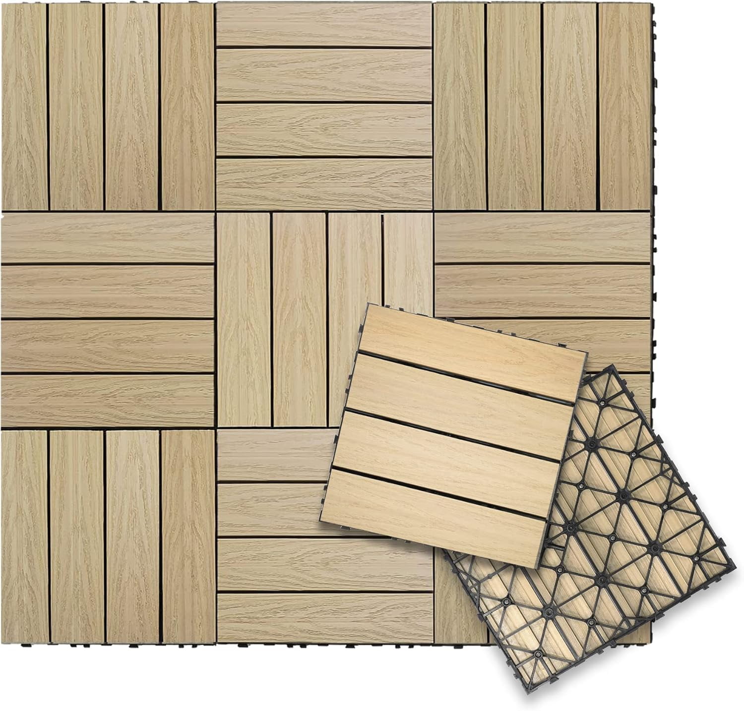 UltraShield Naturale 1 ft. x 1 ft. Quick Deck Outdoor Composite Deck ...