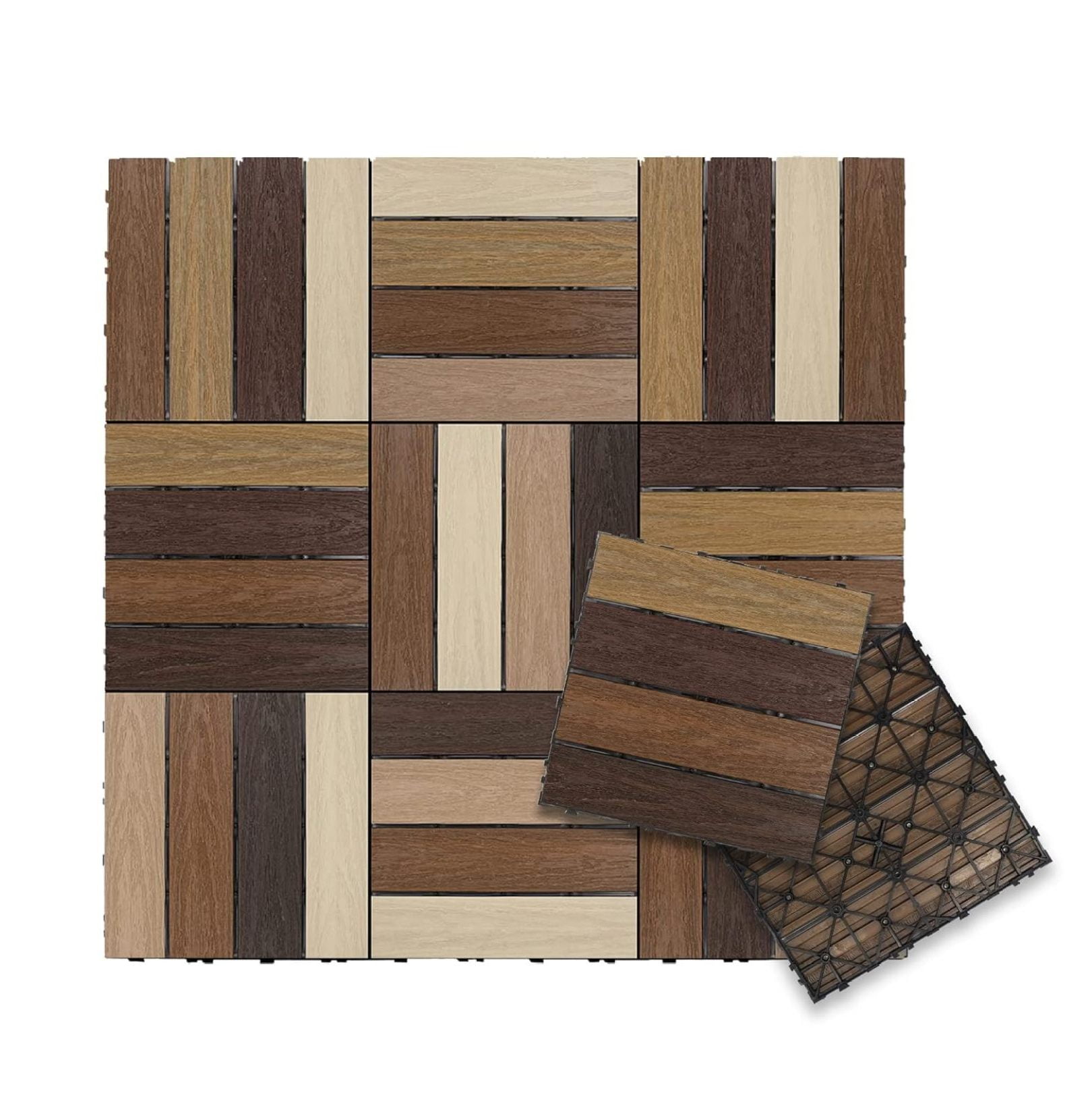 UltraShield Naturale 1 ft. x 1 ft. Quick Deck Outdoor Composite Deck ...