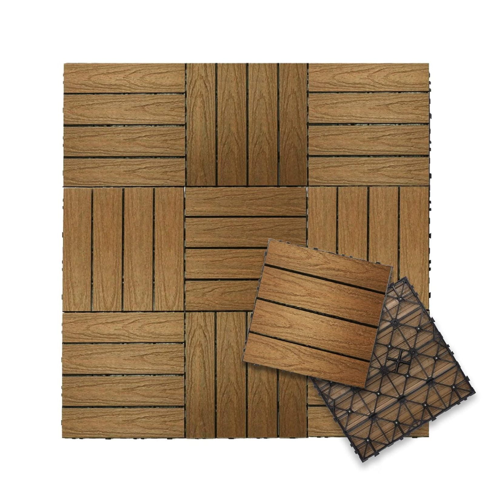 UltraShield Naturale 1 ft. x 1 ft. Quick Deck Outdoor Composite Deck ...