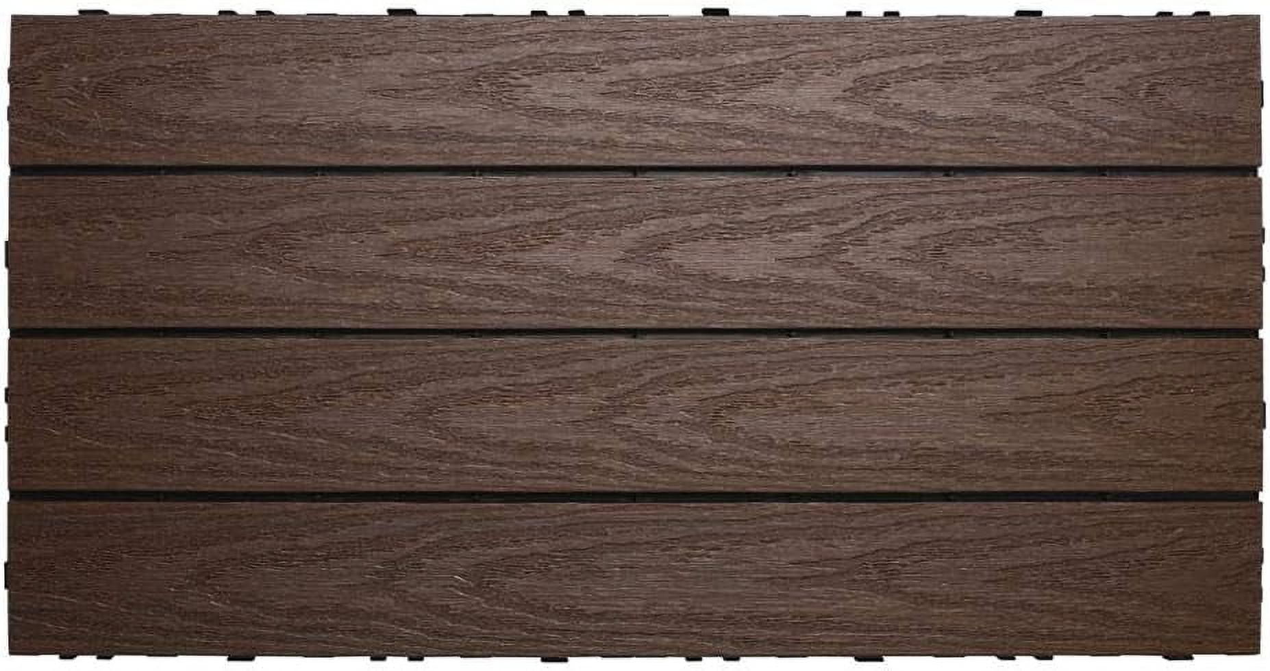 UltraShield Naturale 1 ft. x 2 ft. Quick Deck Outdoor Composite Deck ...