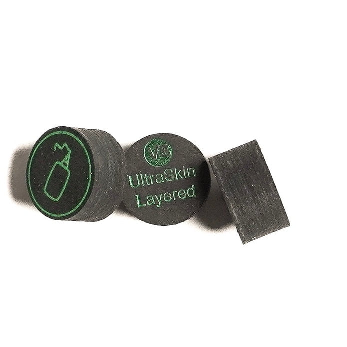 UltraSkin (Black) Layered Cue Tips(Very Soft) Pool Cue Tip Billiards ...