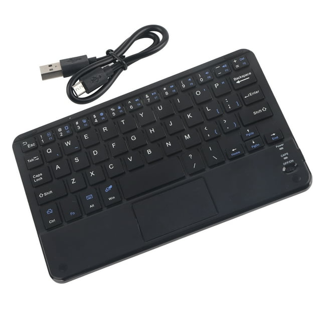 UltraSlim Mini Wireless Bluetooth Keyboard with Touchpad for Windows PC ...