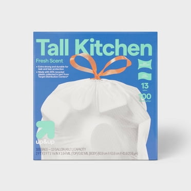 Ultra-Force Tall Kitchen Drawstring Trash Bags, Classic Clean Scented ...