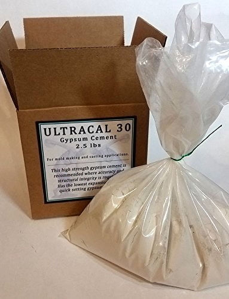 Ultracal 30 Gypsum Cement 2.5 lbs / 1.13 kg - Plaster - For Mold Making ...