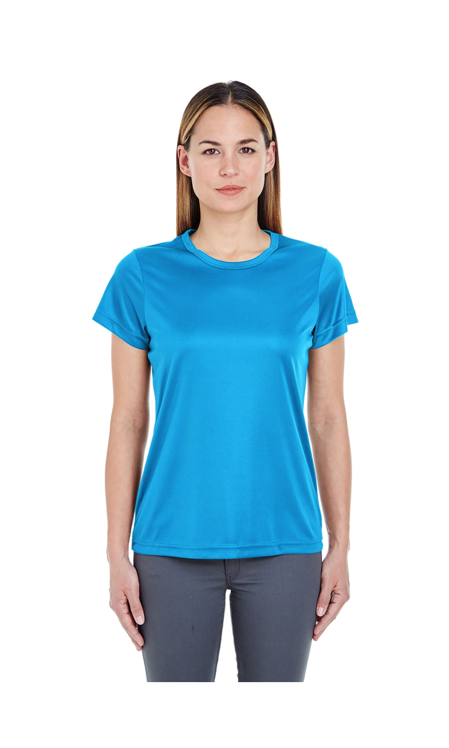 Ultraclub 8420L Ladies' Cool & Dry Sport Performance Interlock T-Shirt ...