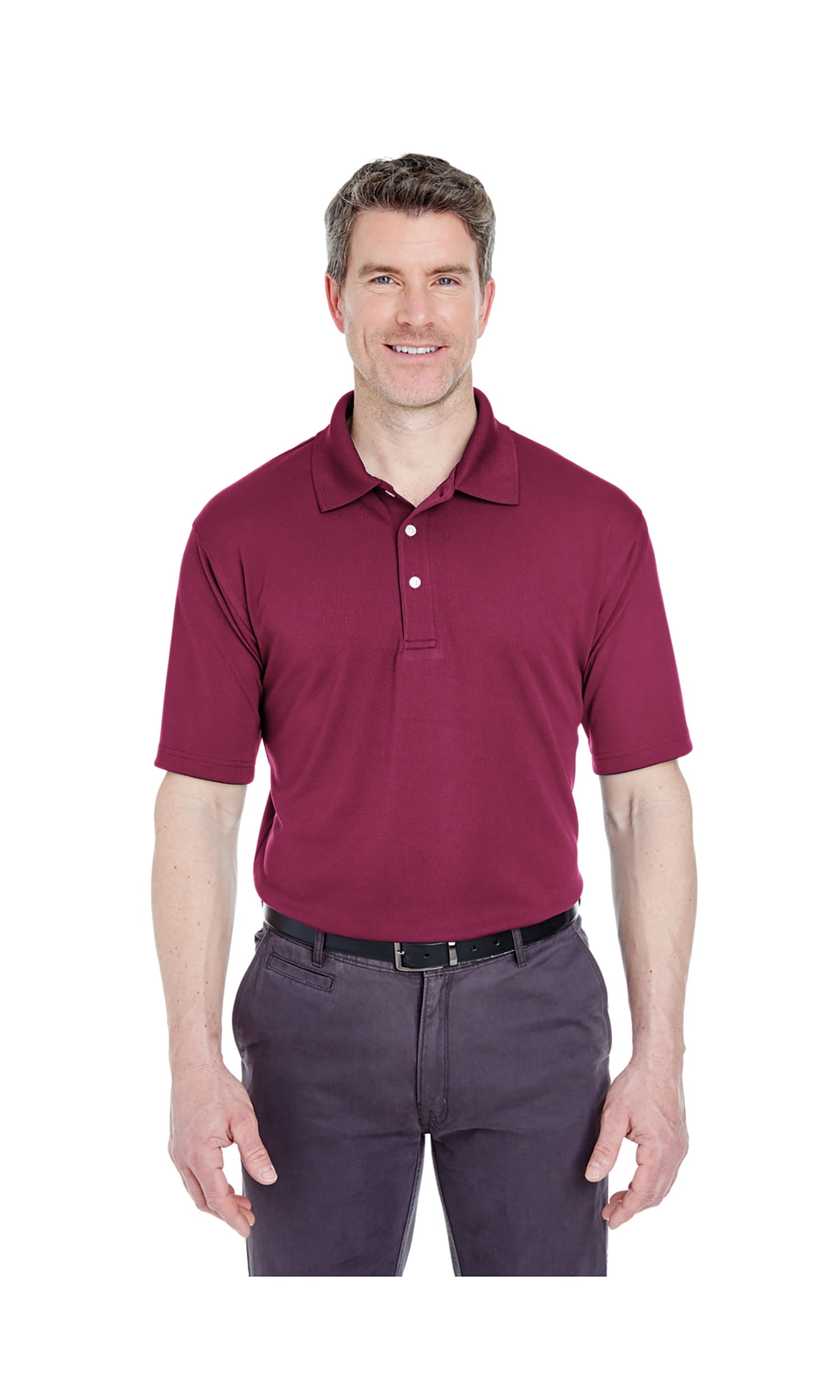 Ultraclub 8445 Men'S Cool & Dry Stain-Release Performance Polo ...
