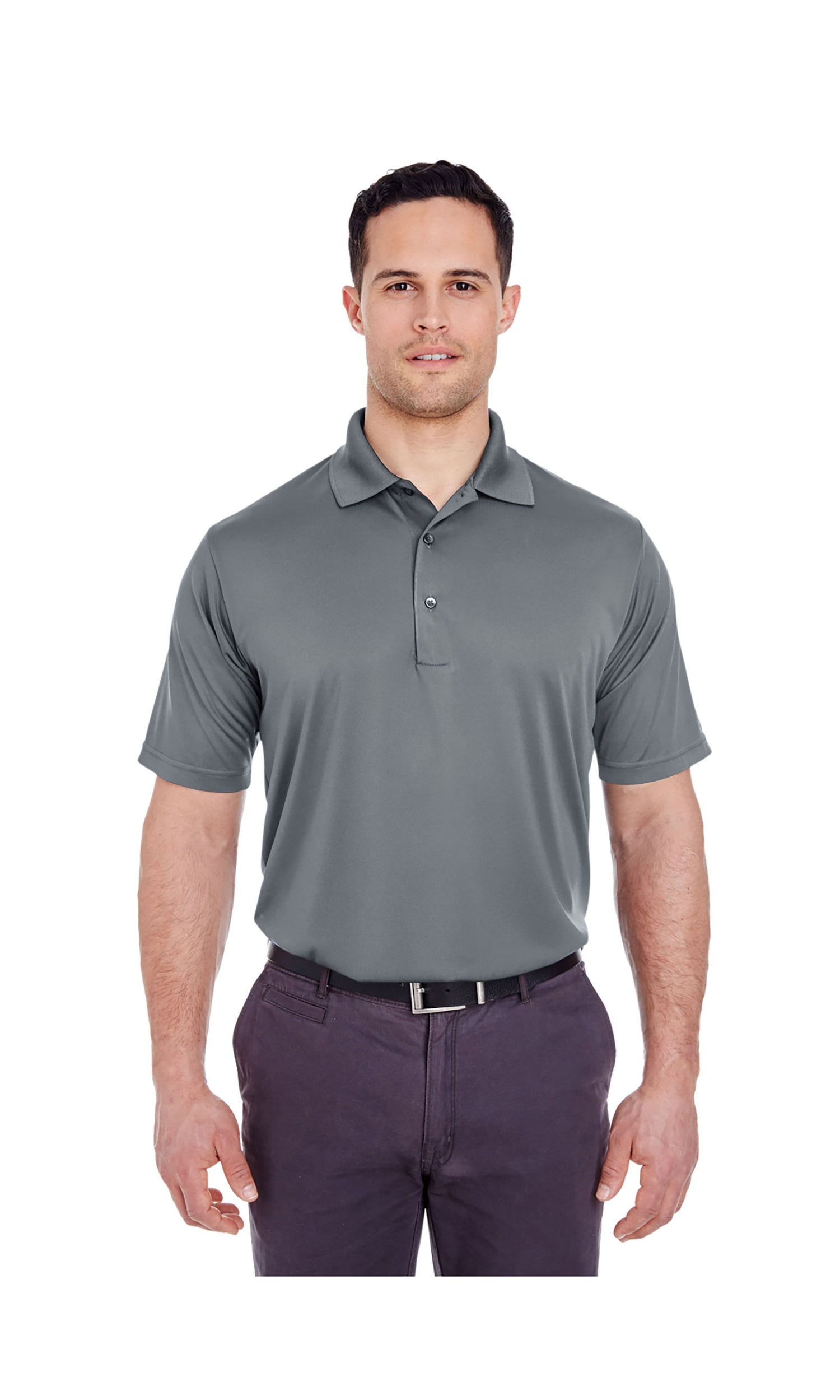 Ultraclub 8610 Men'S Cool & Dry 8 Star Elite Performance Interlock Polo ...
