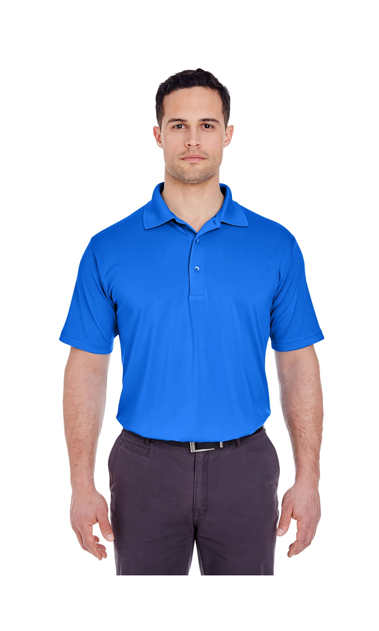 Ultraclub 8610 Men'S Cool & Dry 8 Star Elite Performance Interlock Polo ...