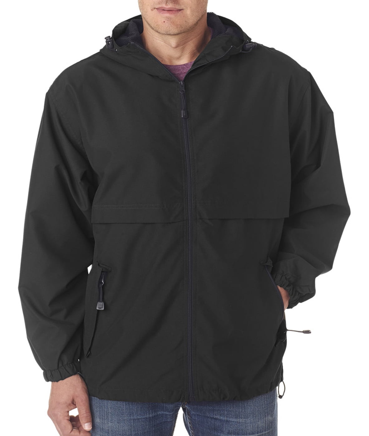 Ultraclub 8908 Men's Hooded Zip Jacket - Walmart.com