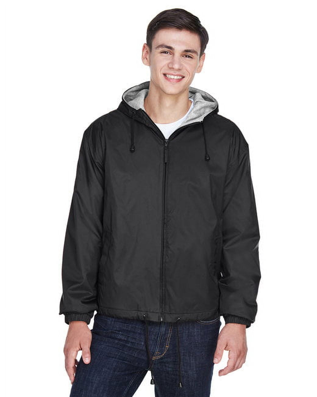 Ultraclub 8915 Adult Fleece-Lined Hooded Jacket - Walmart.com