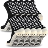 Ultrafun 5 Pairs Men’s Soccer Socks Grip Socks Soccer Cushined Non Slip ...