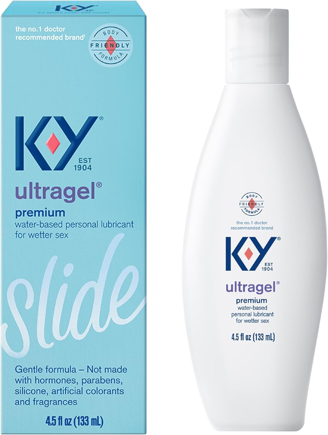 Ultragel Water Based Personal Lubricant, pH Balanced Lube, Paraben Free ...