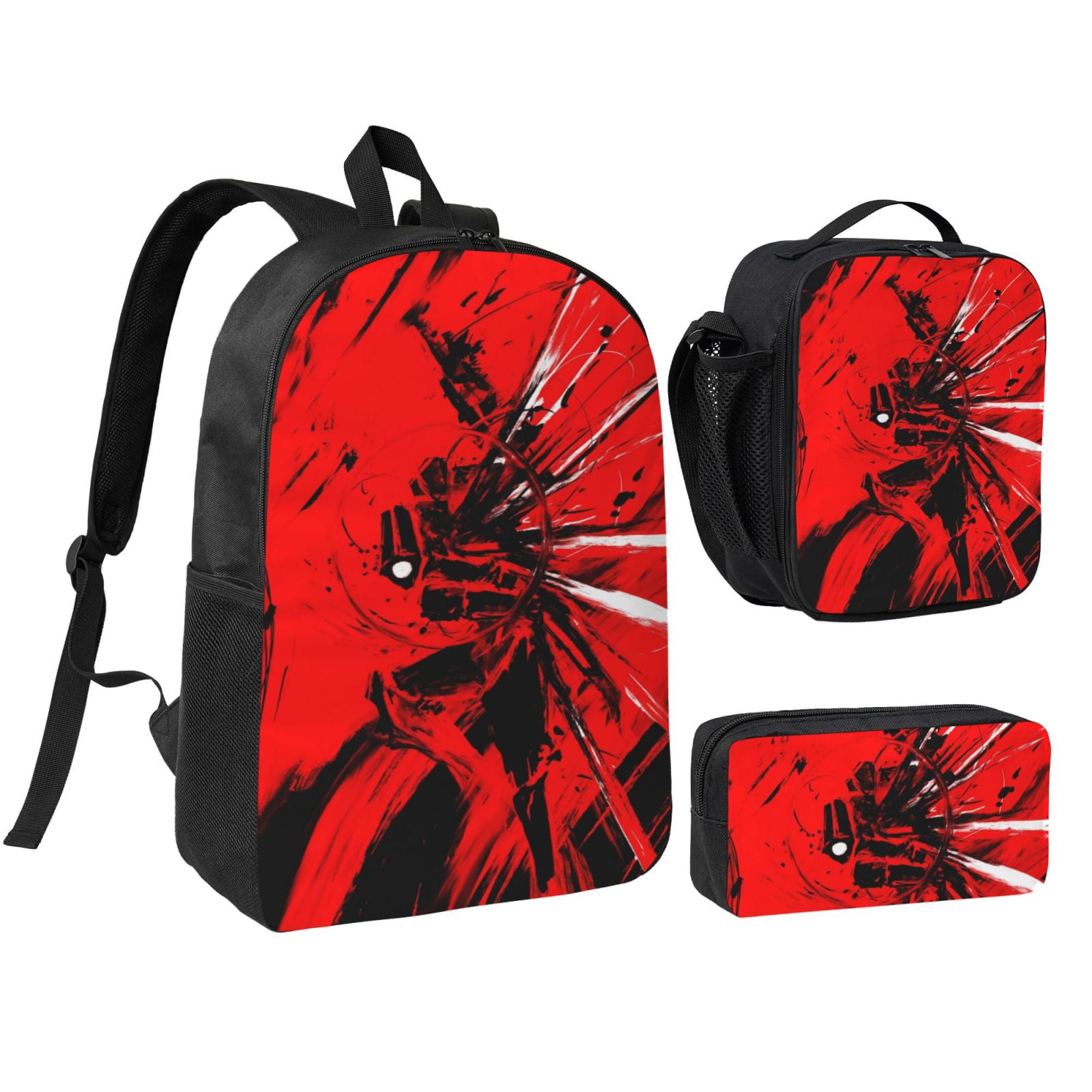 Ultrakill Laptop Backpack 3 Piece Set with Lunch Box And Pencil Case ...