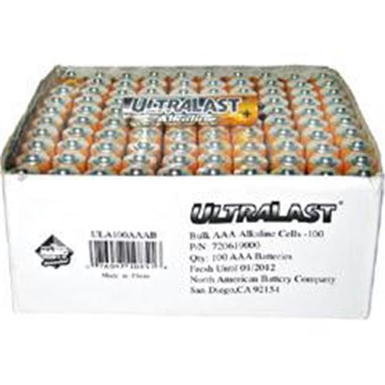 Ultralast Alkaline Battery Bulk AAA - 100 Pack - Walmart.com