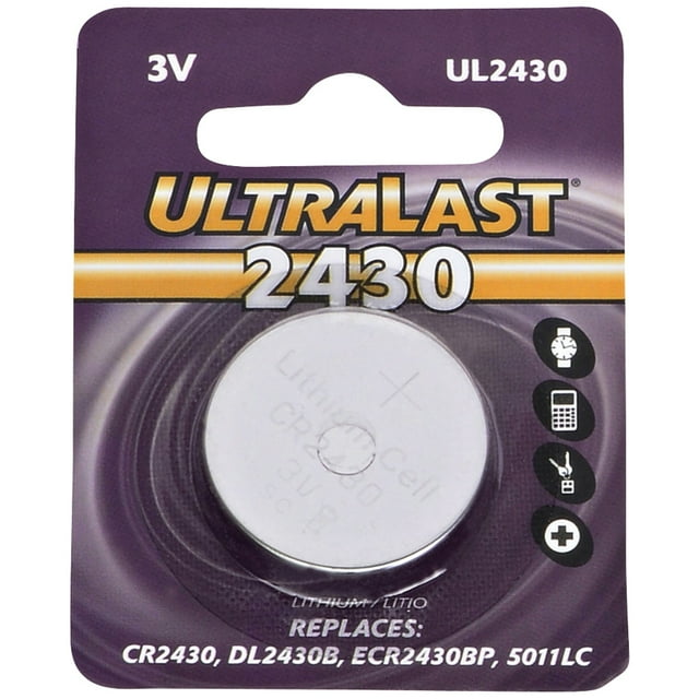 Ultralast UL2430 CR2430 Lithium Coin Cell Battery - Walmart Business ...
