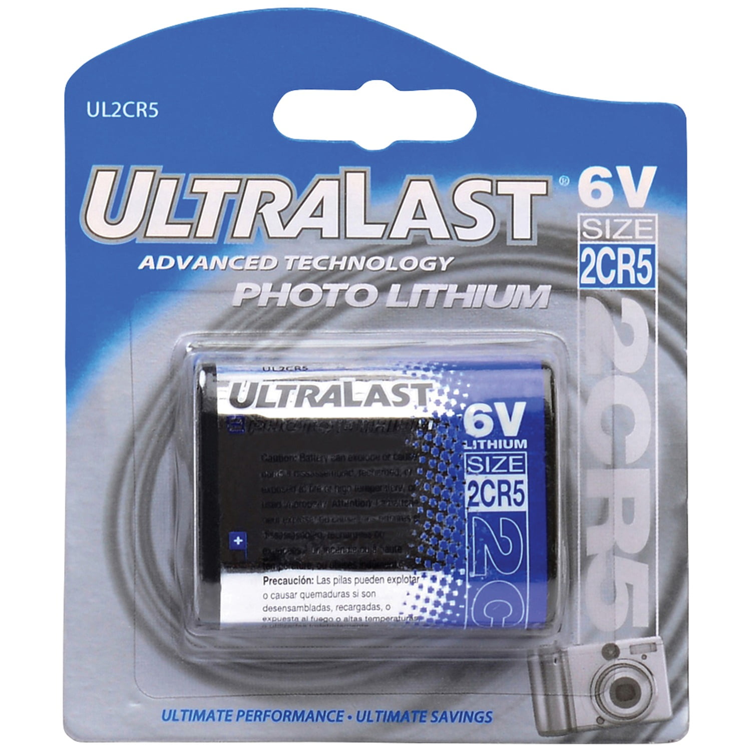 Ultralast UL2CR5 6-Volt CR5 Lithium Photo Battery - Walmart.com
