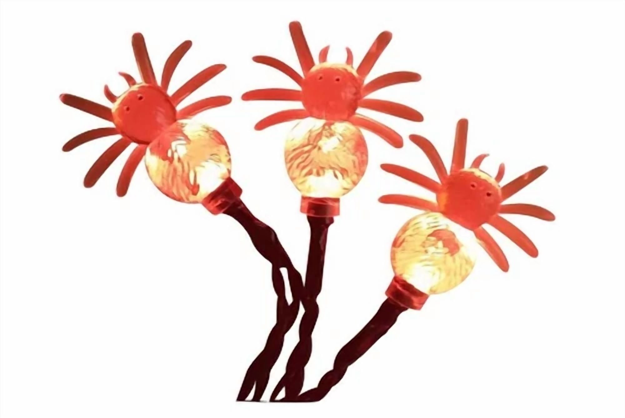 Ultraled Battery Operated Spider Cap Twinkle Light String, Orange, 3.5 ...