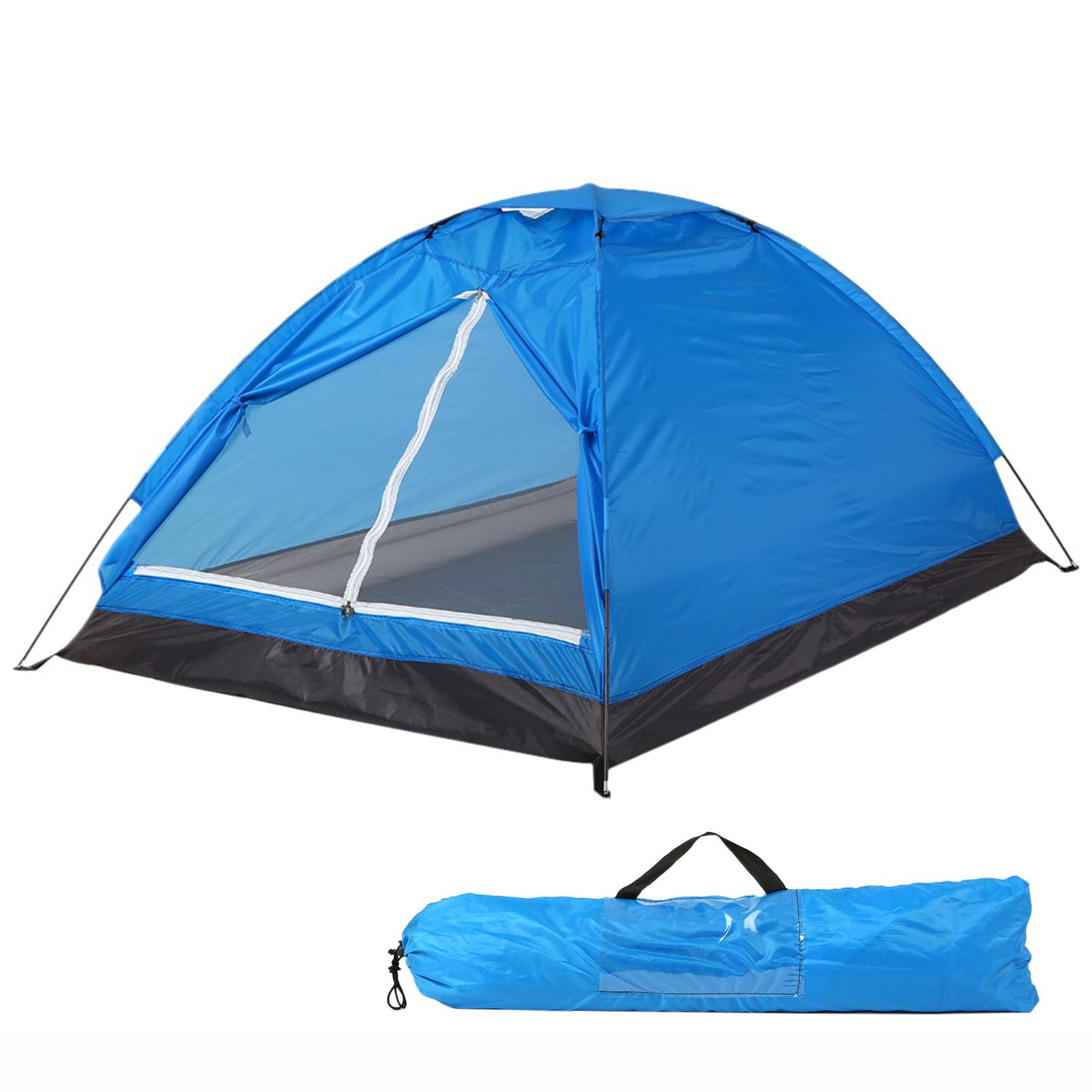 Ultralight 2-Person Dome Tent With Fiberglass Poles & Rain Fly Easy ...