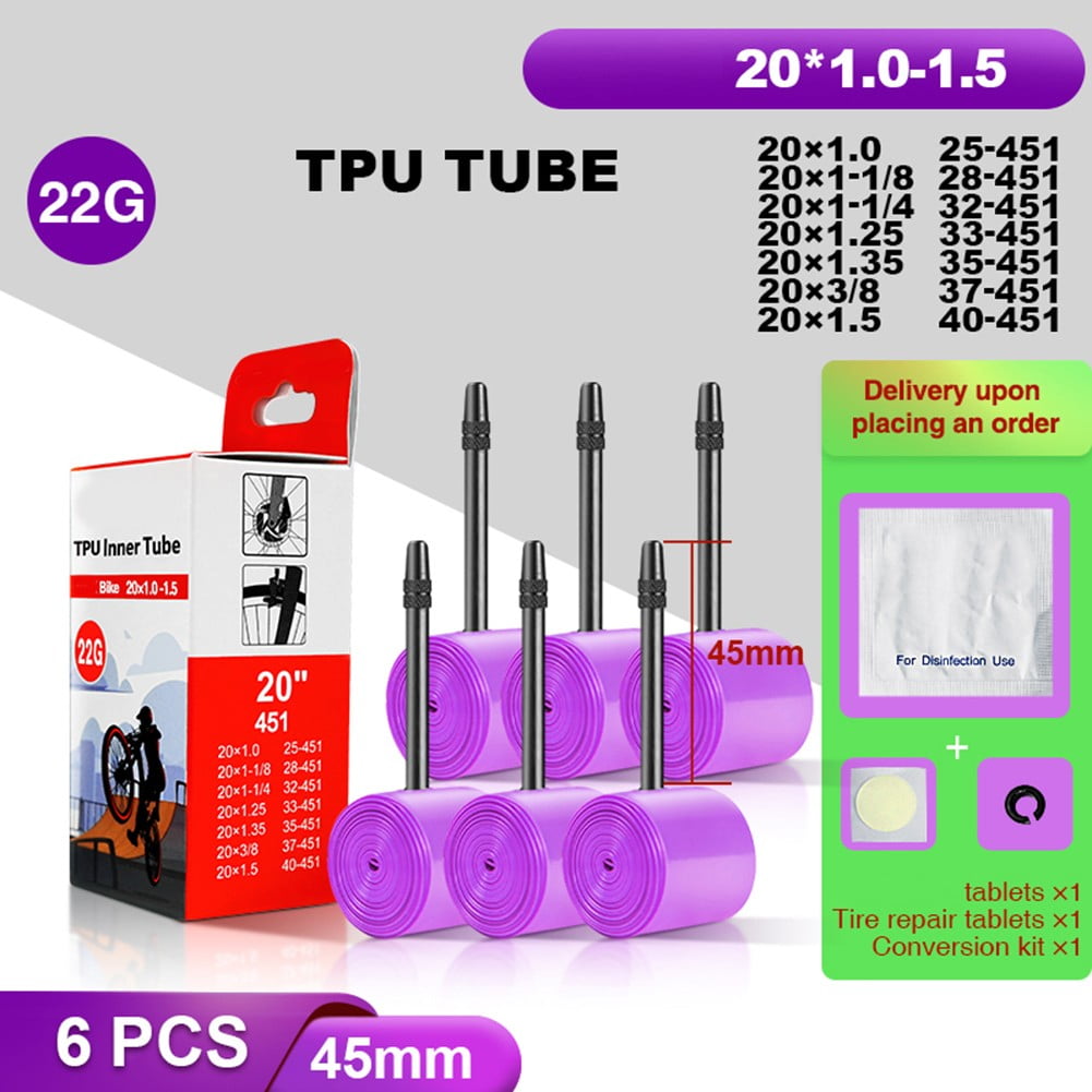 Ultralight 22g 20inch 451 20x1.0-1.5 bike Inner Tube TPU Tire for BMX451 bike - Walmart.com