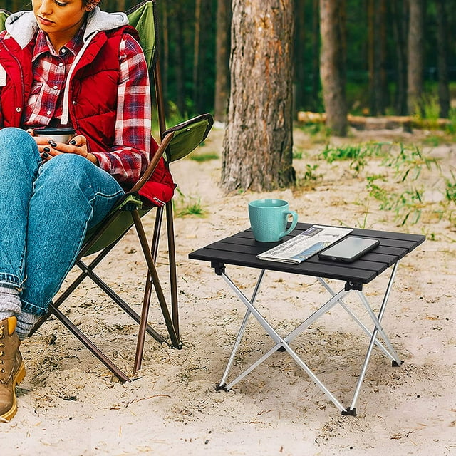 Ultralight Aluminum Folding Beach Table with Carrying Bag - Walmart.com