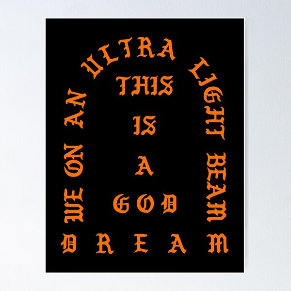 Ultralight Beam Poster Wall Art, Modern Wall Decor For Living Room ...
