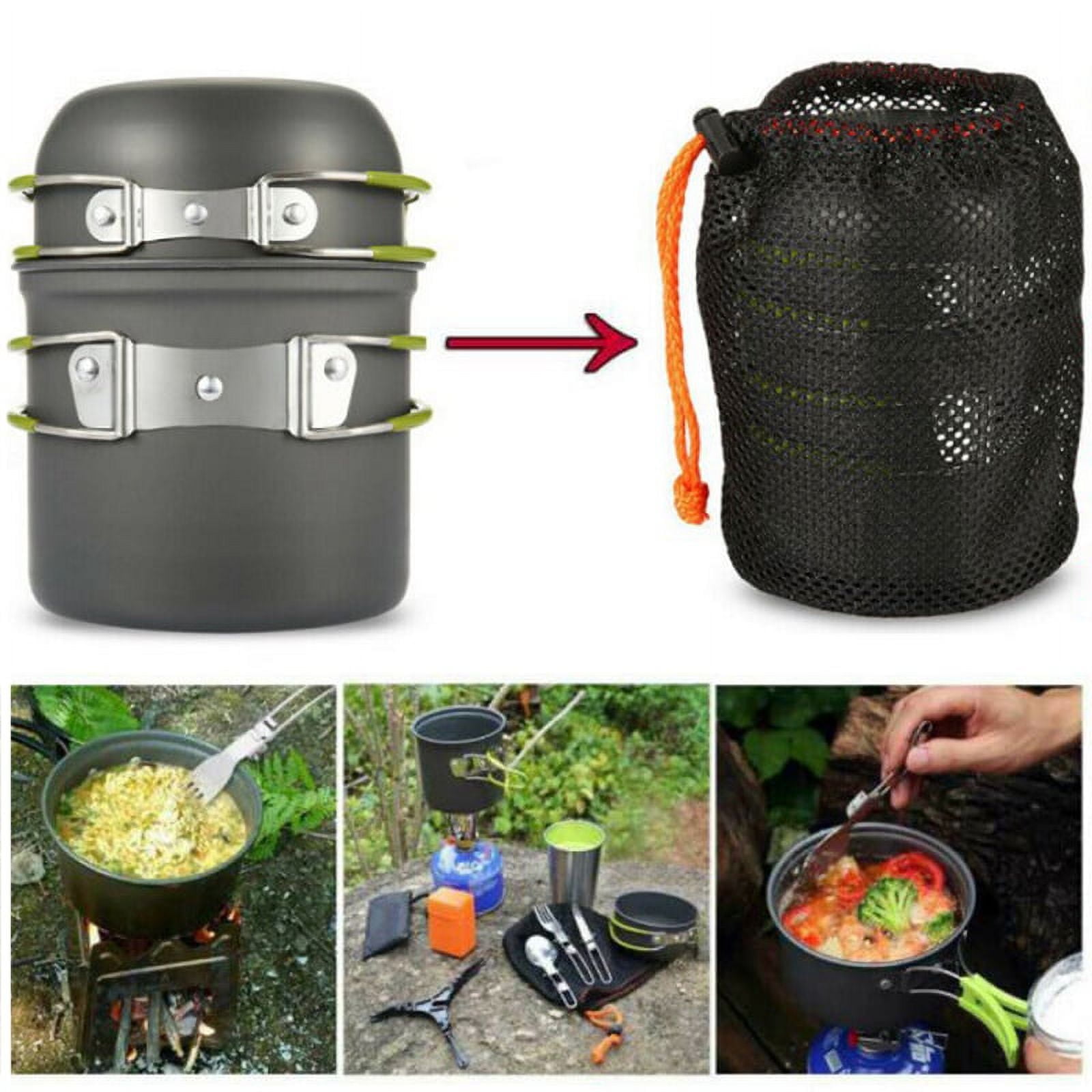 Ultralight Camping Cookware Utensils outdoor tableware set Hiking ...