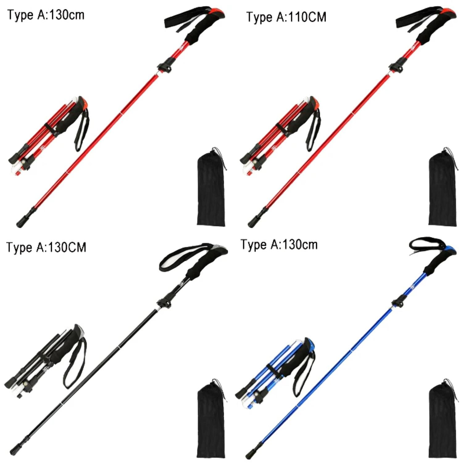 Ultralight Collapsible Trekking Stick Telescopic Folding Trekking Pole ...