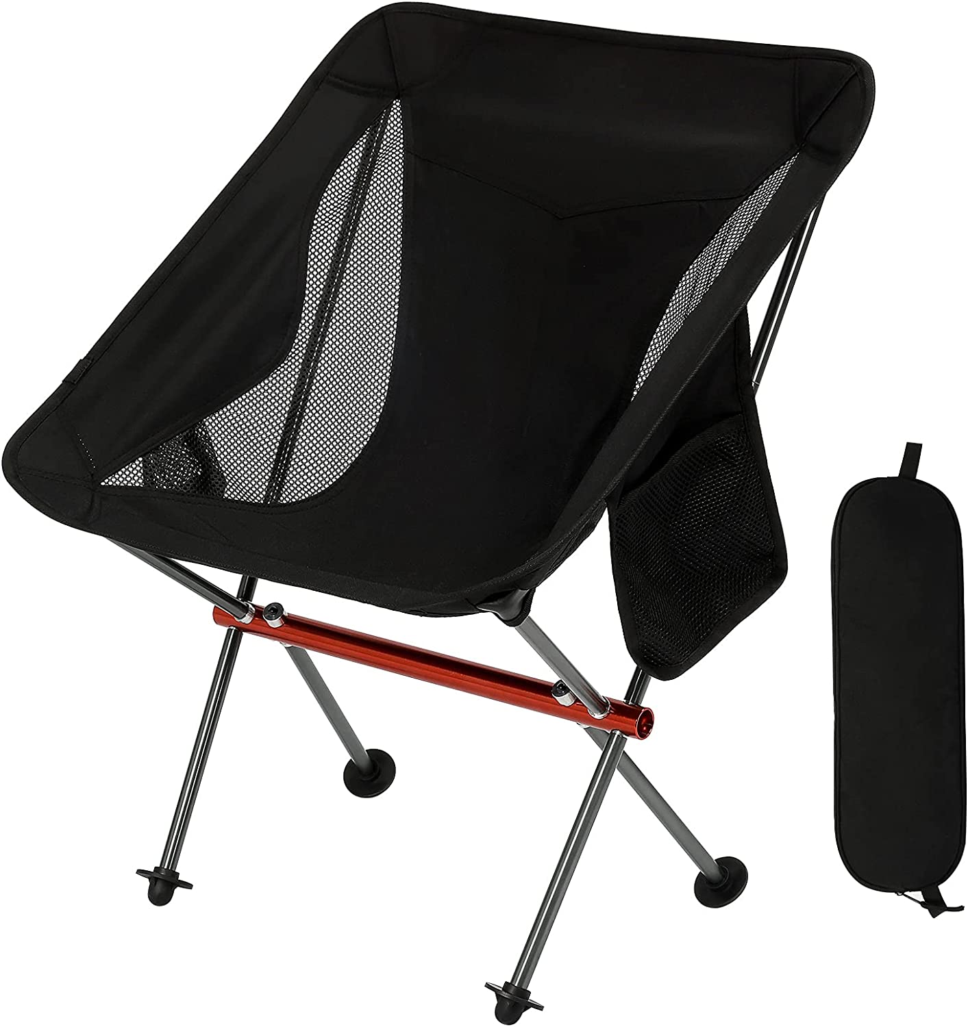 Ultralight Folding Camping Chair - 300 lbs Weight Capacity, Aluminum ...