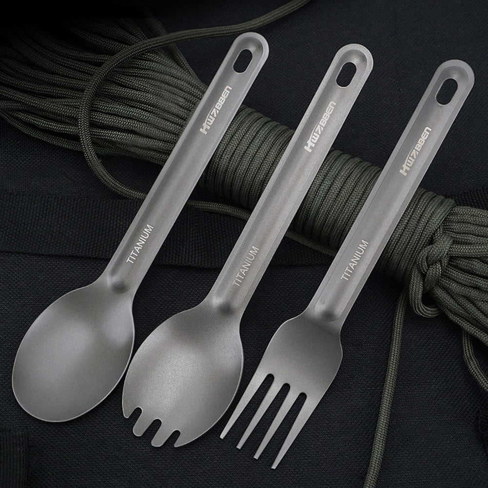 Ultralight Fork Camping Spoon Spork Tableware Outdoor Spoon Camping ...