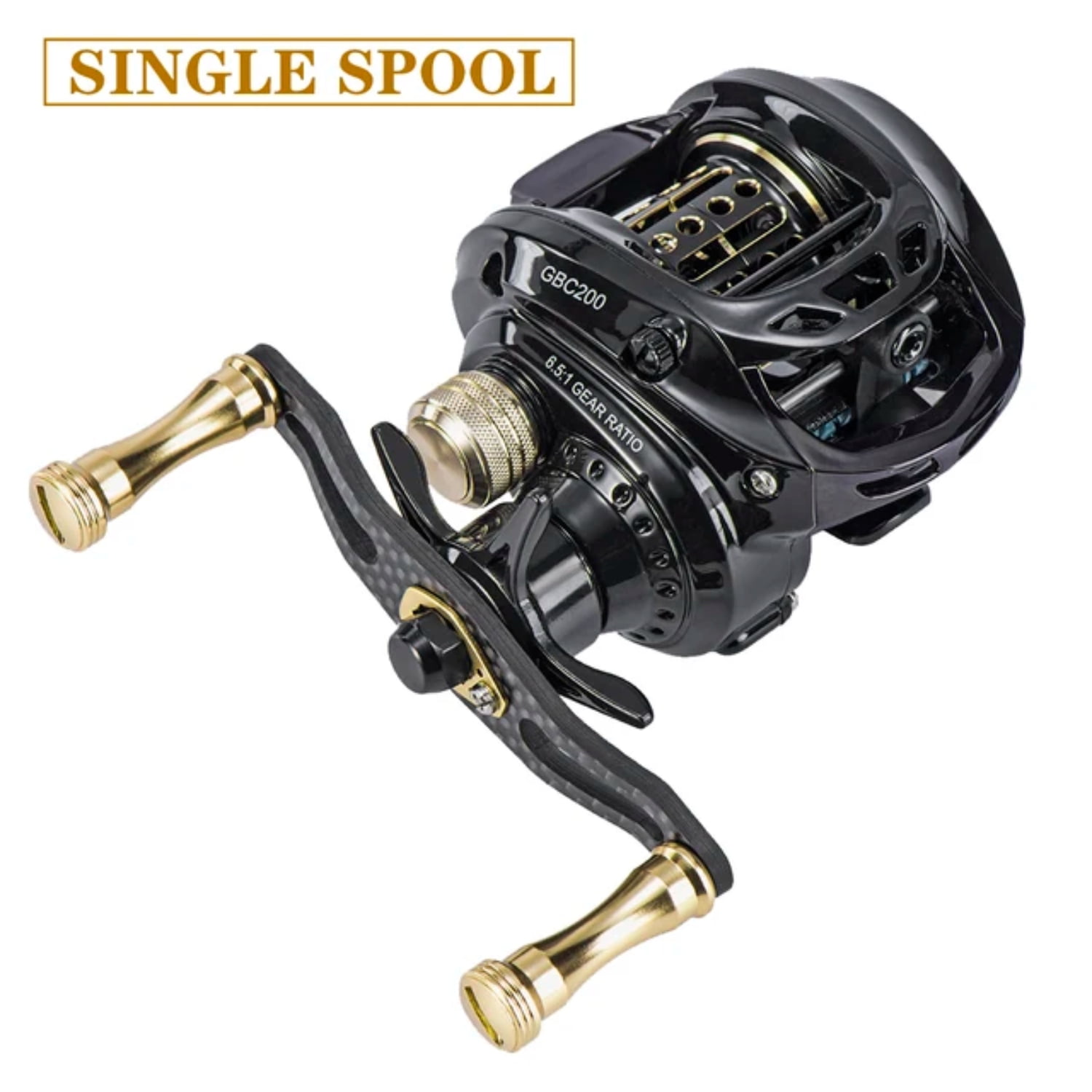 GBC200 142g Ultralight Carbon Fiber BFS Baitcasting Fishing Reel Double ...