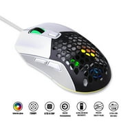 KUIYN M3 Ultralight Honeycomb Shell Wired Optical Gaming Mouse,RGB ...