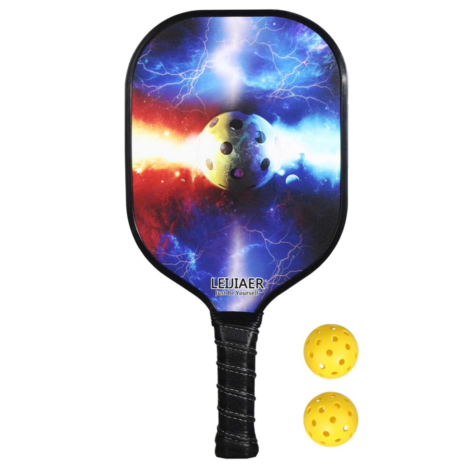 Ultralight Pickleball Paddle and Ball Set Carbon Fiber Surface Pickle ...