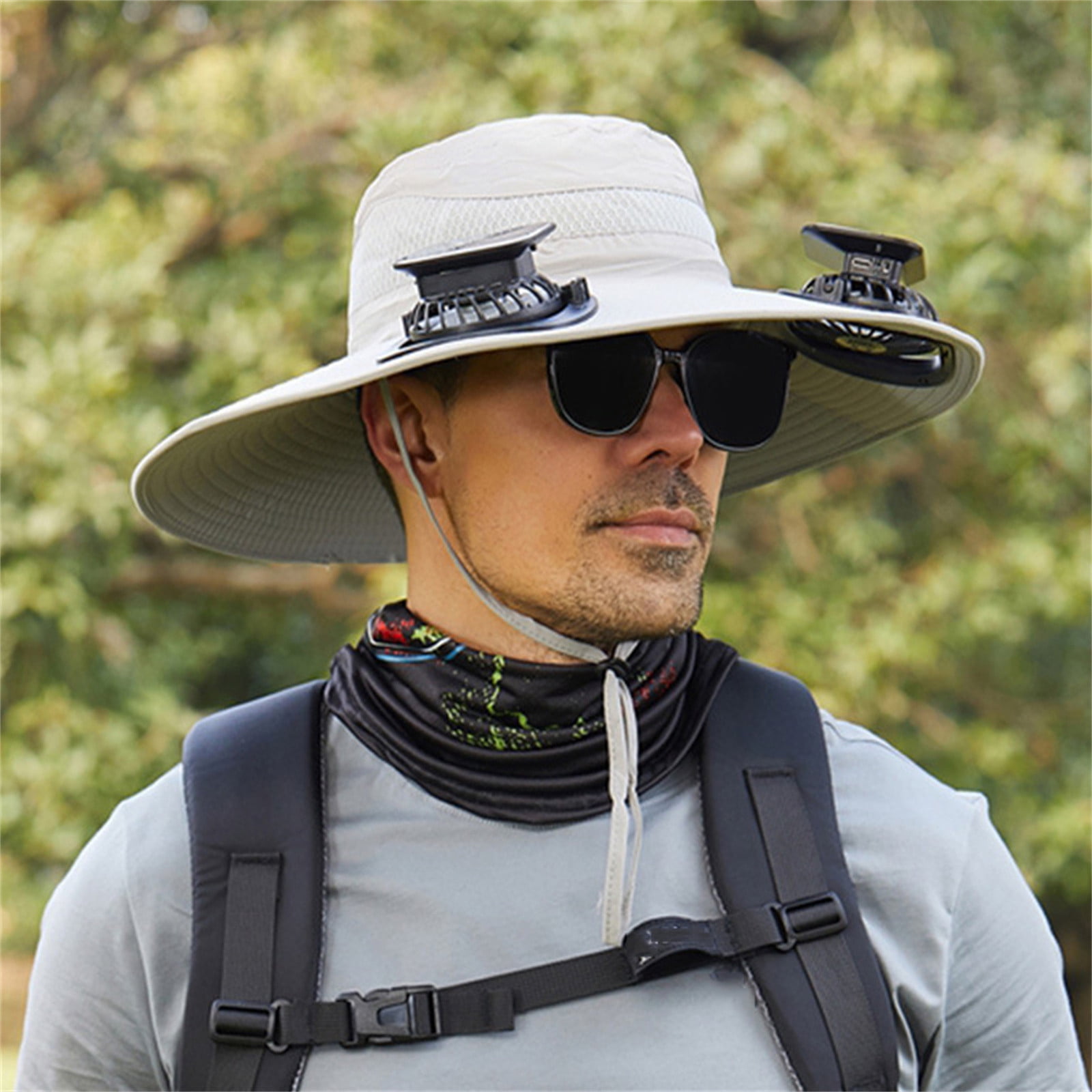 Ultralight Solar Fan Sun Hat, 2025 New Ultralight Solar Fan Sun Hat ...