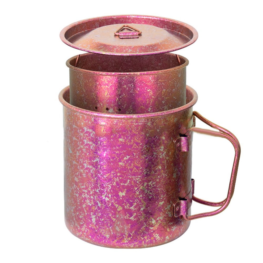 Ultralight Ti Alloy Tce Tea Set Outdoor Travel Set Boiling Water Make ...