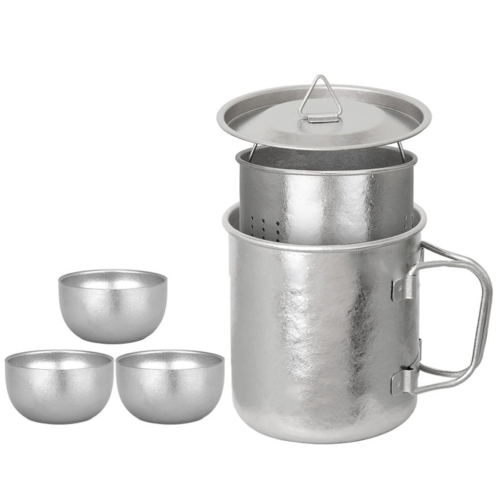 Ultralight Ti Alloy Tce Tea Set Outdoor Travel Set Boiling Water Make ...