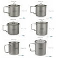 Ultralight Titanium Cup Outdoor Portable Camping Picnic Water Mug with ...