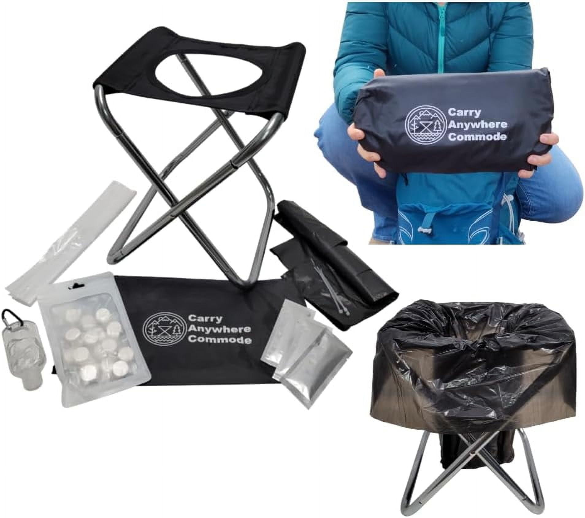 Ultralight Ultra Portable Toilet, Camping, Travel, Hiking, Backpacking ...