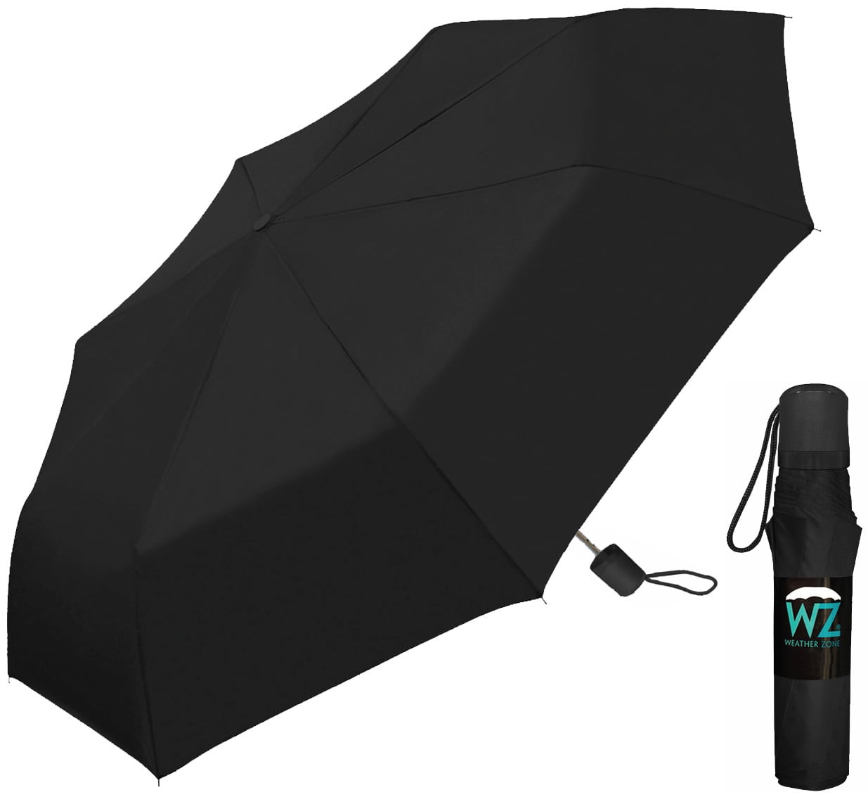 Ultralight Umbrella 42 Super Mini Black - Walmart.com