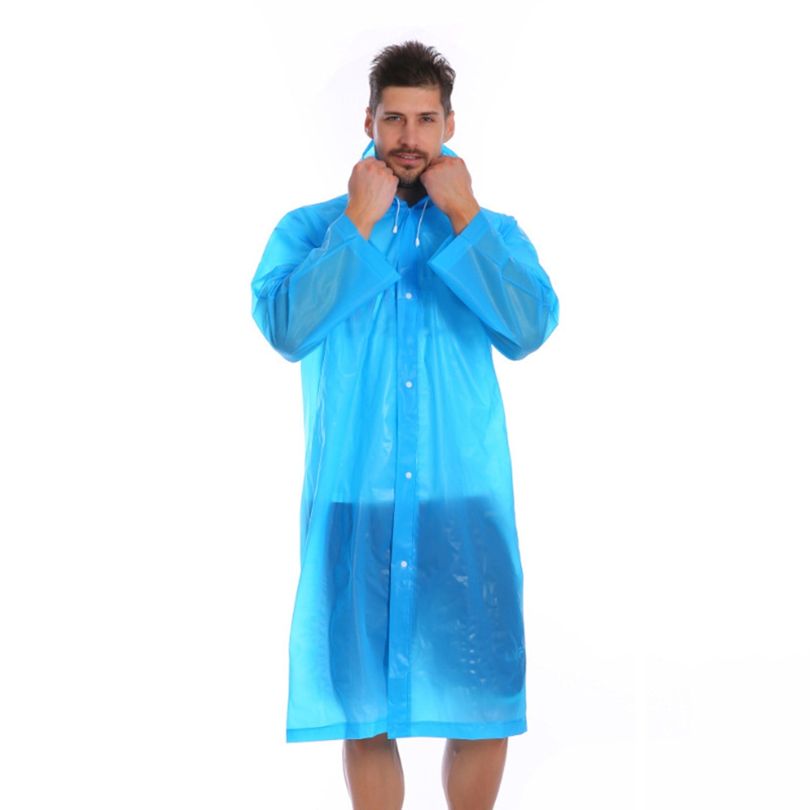 Ultralight Waterproof Hooded Rain Poncho for Men and Women - Walmart.com